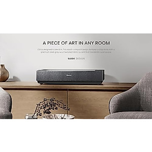 Hisense 100L5H Laser TV Ultra Short Throw Projector with 100" ALR High Gain Screen, 4K UHD, 2700 ANSI Lumens, Dolby Vision & Atmos, HDR10, Google TV, Netflix