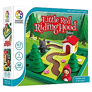 SmartGames Little Red Riding Hood Deluxe Skill-Building Board Game with Picture Book for Ages 4+