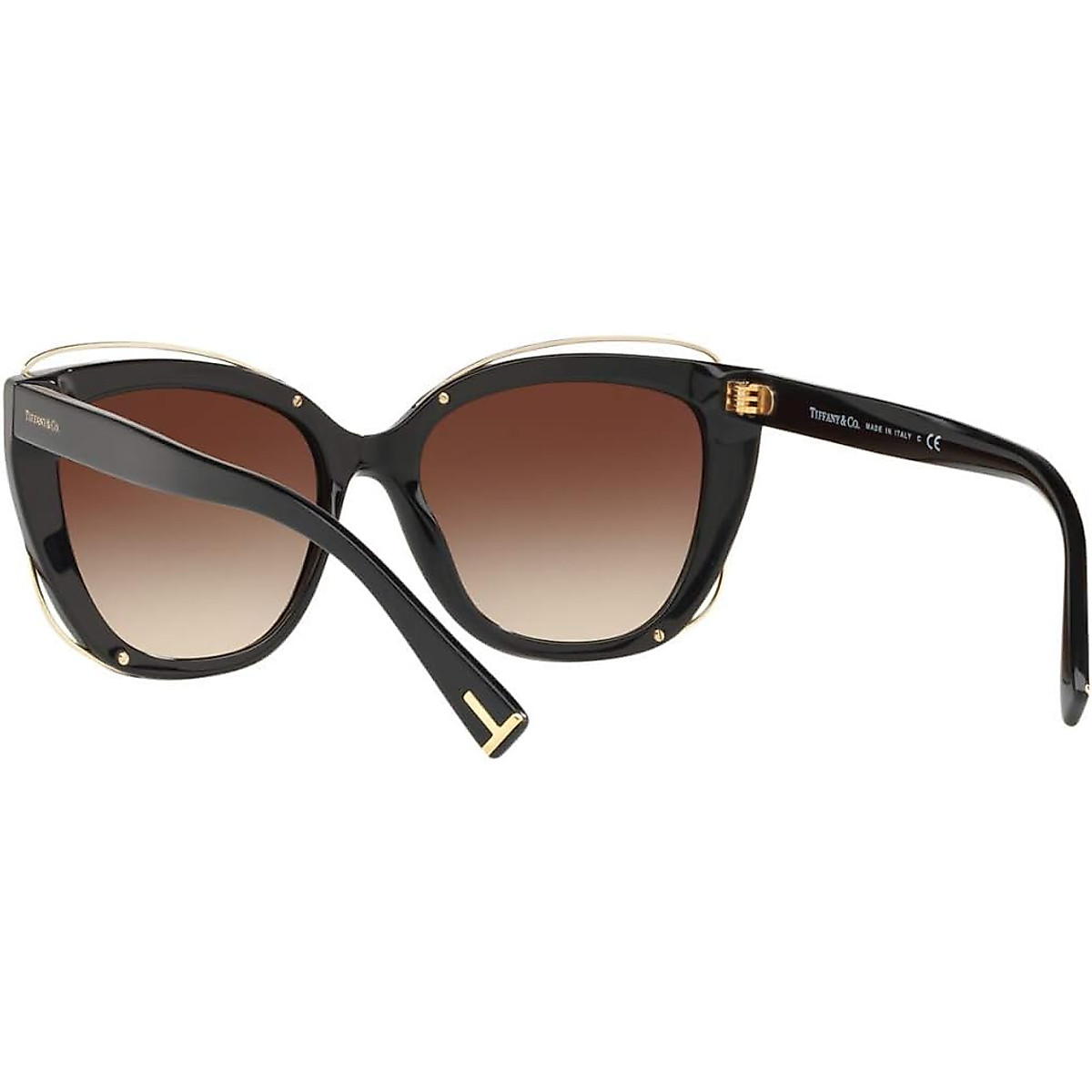 Tiffany & Co. TF4148 - 80013B Sunglasses BLACK W/ BROWN GRADIENT LENS 54mm