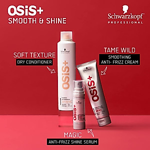 OSiS+ Tame Wild – Smoothing Anti-Frizz Cream - Strong Control and Long-Lasting Anti-Humidity Effect – Styling Product for Heat Protection, Surface Smoothness and Shine, 5 oz