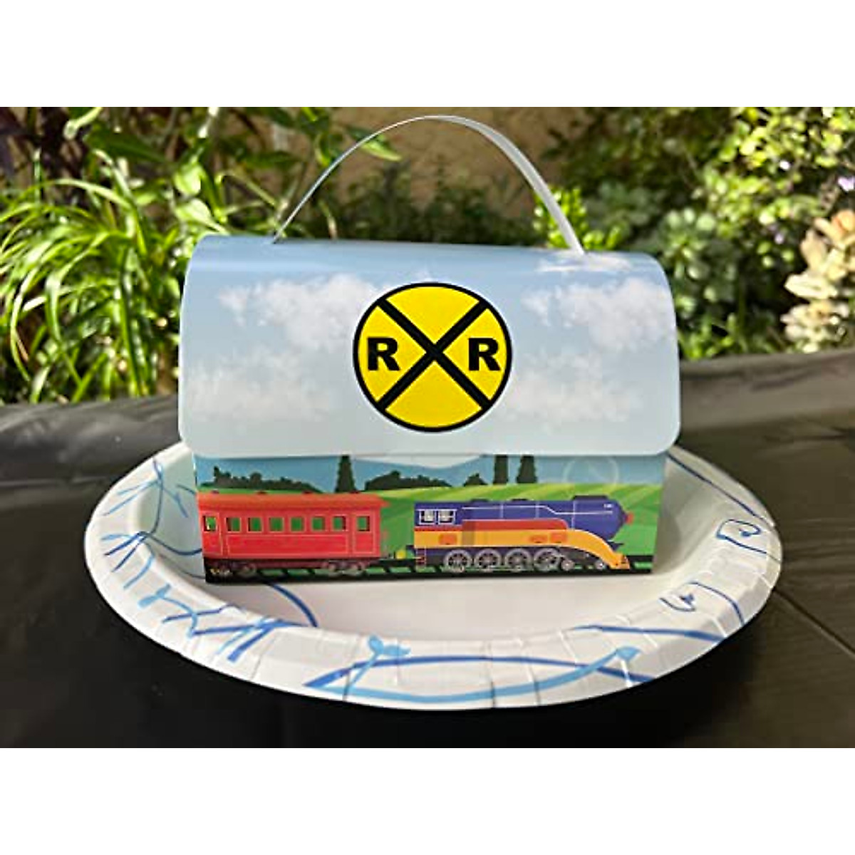 Jayd Products, Train Party Favor Box, (12 Pack) Kid’s Train Theme Party Favor Boxes, Railroad Train Favors, Train Birthday Party Supplies