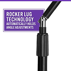 On-Stage DS8200 Adjustable Desktop Microphone Stand with Rocker Lug