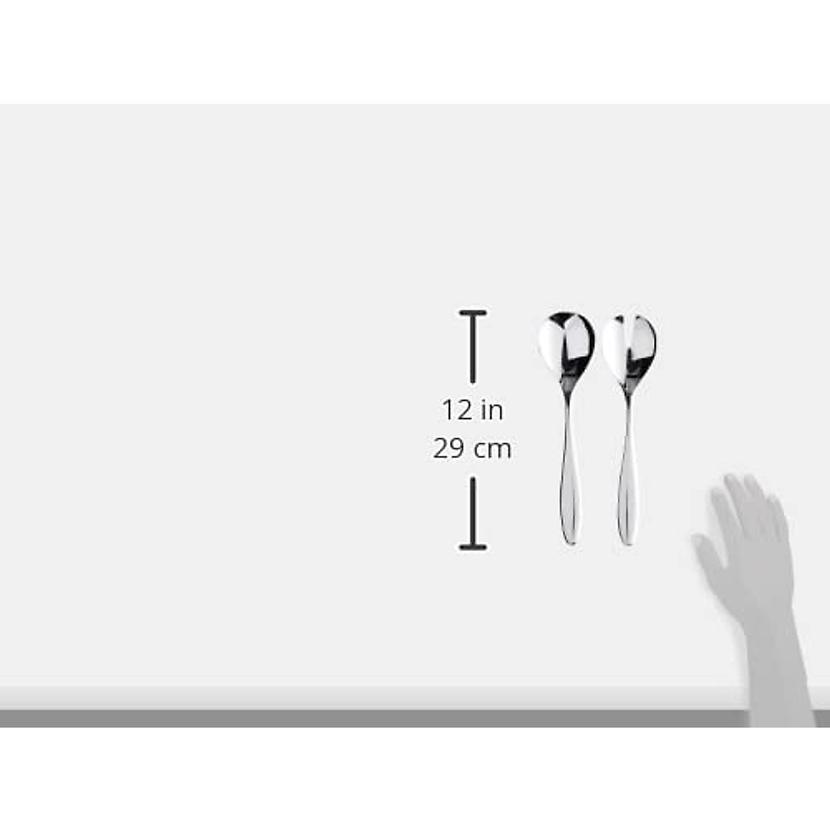 Alessi Mami 10-1/4-Inch by Salad Set, Mirror Polished