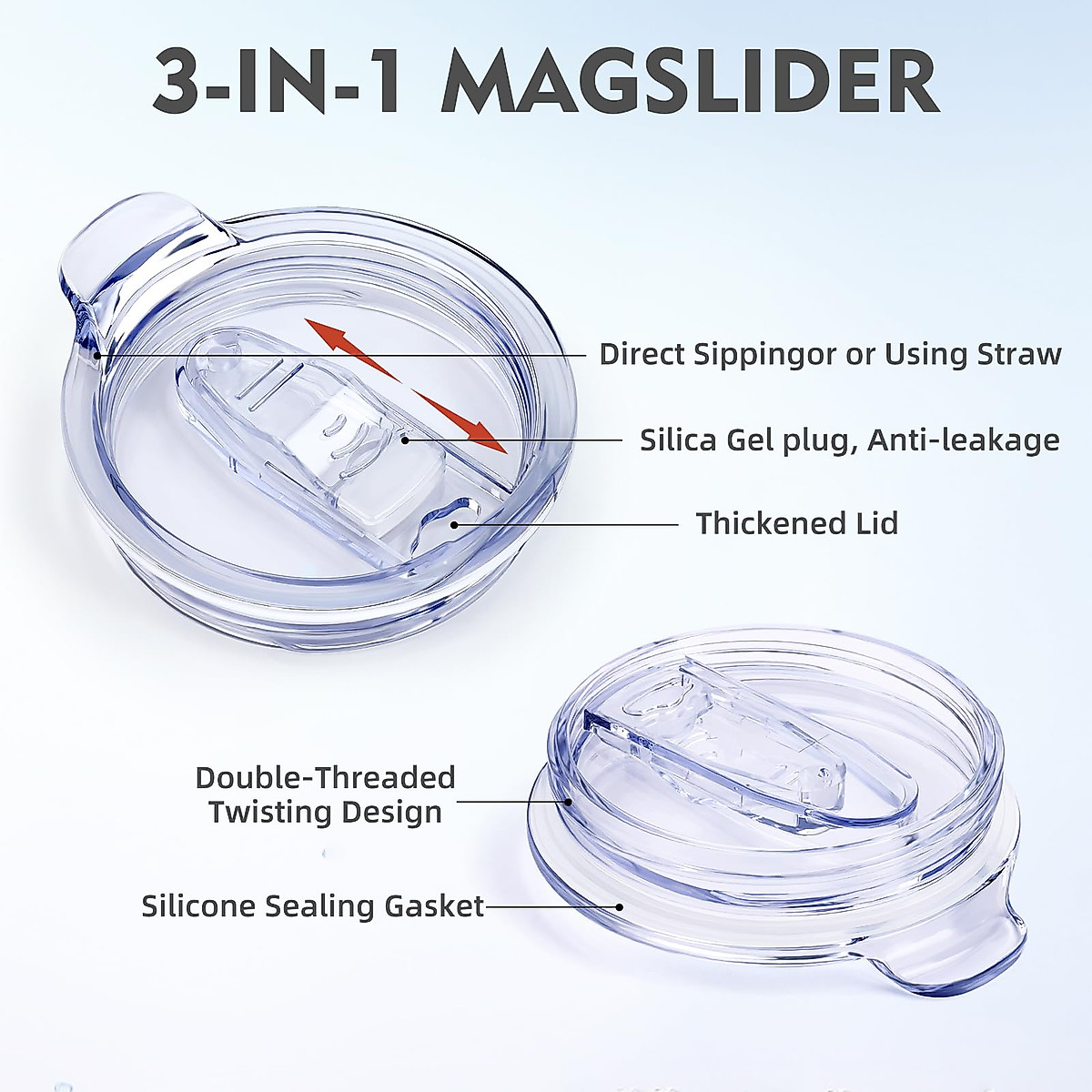 MaxBase 40 Oz Tumbler with Handle and Straw Lid, Insulated Reusable Stainless Steel Travel Mug Keeps Drinks Cold up to 34 Hours, 100% Leakproof Bottle (GradientPurple)