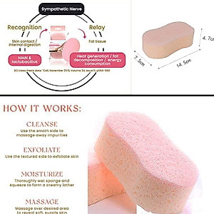 Body Sponges for Shower,Reusable Buff Puff Style Aromatherapy Loofah Body Sponge | Exfoliate Sponges Scrub Dead Skin Remover Sponge for Adult Baby Pingfen