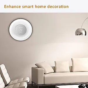 Wall Plate Made for The Nest Thermostat 2020 | Google Nest Thermostat Trim Kit Accessory | Easy Installation | Snow