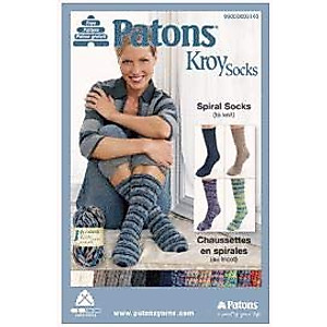 Patons Kroy Socks FX Yarn, 2-Pack, Deep Sea Colors Plus Pattern