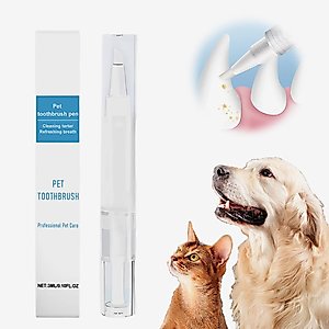 Dawmud Pet Toothbrush Pen, 2024 New Upgraded Toothbrush Pen Oral Repair Gel Strips for Teeth Whitening, Premium Dog Toothbrush Kit Dog Tartar Remover for Teeth (1Pcs)