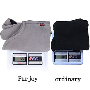 Purjoy Warm Fleece Balaclava Hood Police Swat Ski Bike Wind Stopper Full Face Mask Hats Neck Warmer Outdoor Winter Sports Snowboarding Cap(Grey+Rose)
