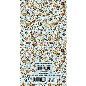 Tuscan Delight | 2023-2024 3.5 x 6.5 Inch Two Year Monthly Pocket Planner Calendar | Foil Stamped Cover | BrownTrout | Stationery Elegant Exclusive