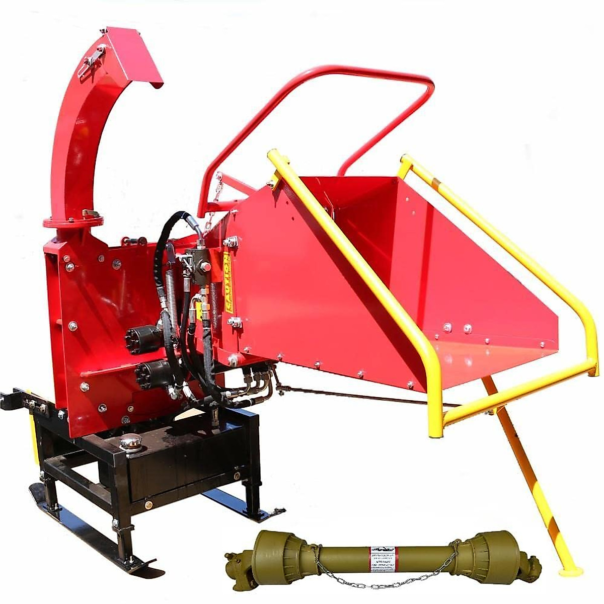 Sanking 8" PTO Wood Chipper Tree Shredder 3 Point Farm Tractor Implement - with Hydraulic Feed