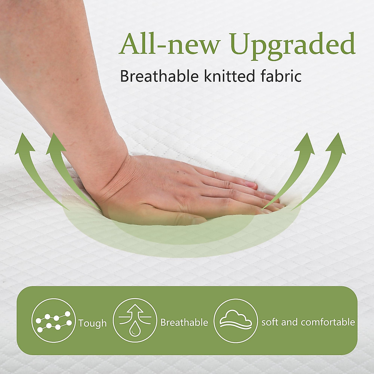 BestMassage 12 Inch Gel Memory Foam Mattress for Cool Sleep & Pressure Relief, Medium Firm Queen Mattress for Kids Adults, Bed-in-a-Box, CertiPUR-US Certified,White