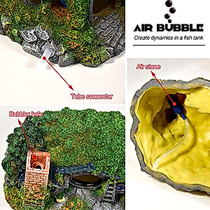 fazhongfa Aquarium Decorations Castle Fish Tank Décor Thematic Ornaments (Hobbit-L)