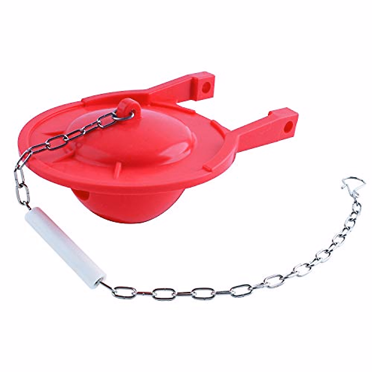 iFealClear Toilet Flappers Compatible with TOTO Flapper Model THU138S, Replaces 3-Inch Flappers Long Lasting Rubber Seal Water Saving- Including Stainless Steel Chain and Hook, Easy to Install, Red