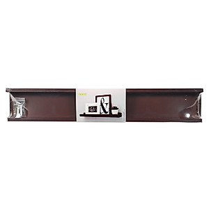 Kiera Grace Kieragrace Modern Floating-Shelves, 23-Inch by 4-Inch, Espresso