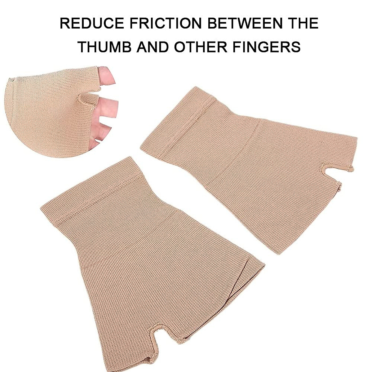 Wrist Brace Compression Recovery Support Brace Wrist Thumb Fingerless Wrist Gloves Sleeves for Carpal Tunnel Arthritis Tendonitis Repetitive Strain Sports Injuries Unisex 1 Pair