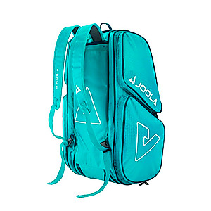 JOOLA Tour Elite Pickleball Bag – Backpack & Duffle Bag for Paddles & Pickleball Accessories – Thermal Insulated Pockets Hold 4+ Paddles - Includes Fence Hook Turquoise/Teal