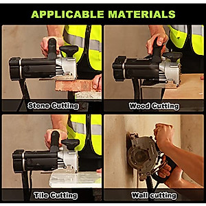 Tekware Masonry Saw with Dust Extraction, 110V 5 in Circular Saw, Light Weight Circular Saw for Wood, Masonry, Tile, and Concrete