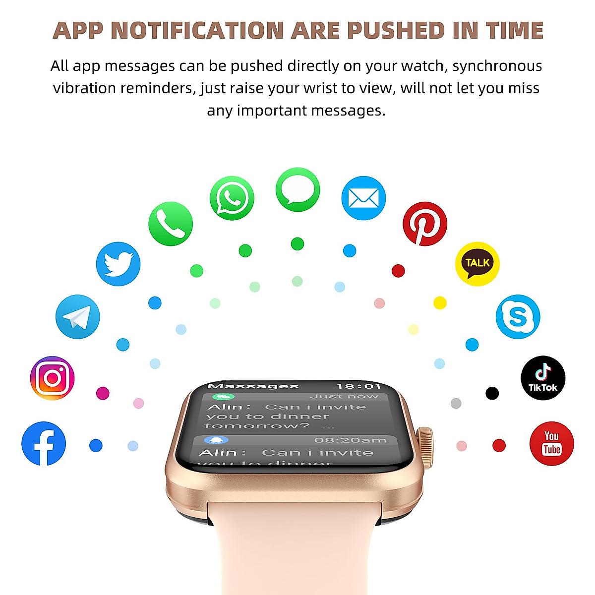 1.81"Smart Watch for Men Women with Bluetooth Call, Smartwatch for Android iOS Phone with Blood Oxygen Heart Rate Sleep Monitor, Fitness Tracker IP68 Waterproof Weather Ai Voice Multi-Sport Modes