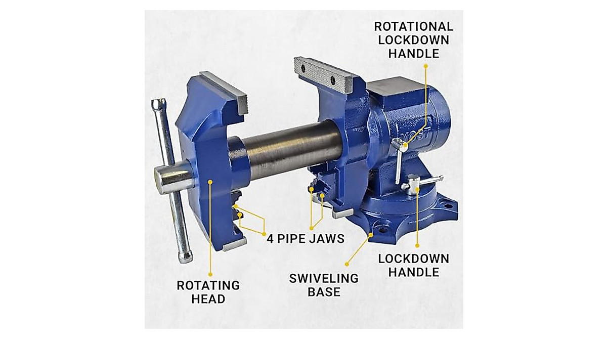 Yost Vises 750-E Multi-Jaw Rotating Vise – Secure & Versatile