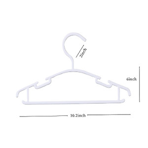 Baby Clothes Hangers,120 Pack White Kids Plastic Hangers for Closet,Toddler,Infant,Child,Newborn's Coat Hangers Ideal for Laundry and Nursery's Everyday Standard Use