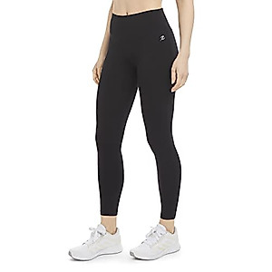 Energy Zone womens Cotton Stretch High Waist Ankle Leggings, Deep Black, Medium US
