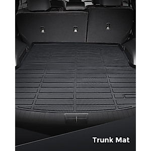 Liner Master® for Hyundai Santa Fe Floor Mats 2023 2022 2021 (Not for Hybrid) 4 PCS All Weather Custom Floor Liners Fit for Front Rear Cargo, Heavy Duty Interior Accessories for Hyundai Santa Fe