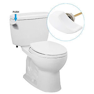 Hibbent Toilet Handle Tank Flush Lever Replacement Compatible with TOTOTHU004-CP Trip Lvr for ST701, CST854, CST884,Side Mount Toilet Flush Handle, Toilet Trip Lever, Toilet Repair Handle, White