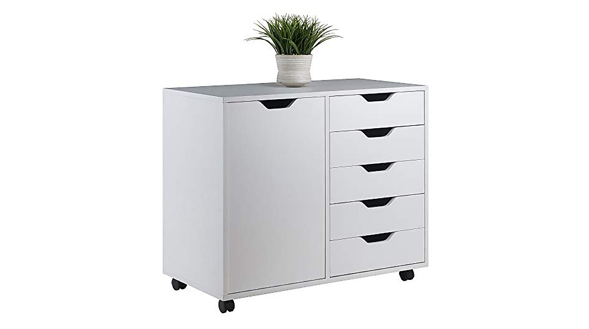 Winsome Halifax Storage Cabinet - White Multi-Drawer Organizer