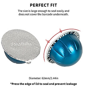 Fanativita Aluminum Foil Seal Kit for Reusable Nespresso Vertuo Pods - Includes Reusable Capsule Holder, Brush, Scoop and 50Pcs Seal Lids