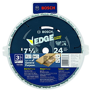 Bosch DCB724B3 3 pc. 7-1/4 In. 24 Tooth Edge Circular Saw Blades for Framing