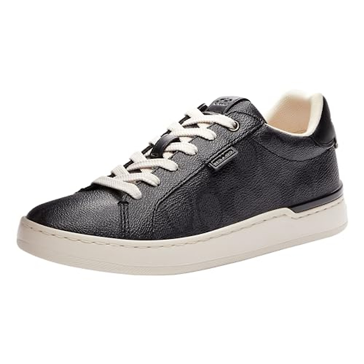 Coach Women's Lowline Coated Canvas Sneaker, Charcoal/Black, 7.5