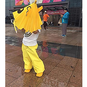 Toddlers Rain Waterproof Pants Little Boys Mud Dirty Proof Trousers Lightweight Hood Rain Poncho Kids Rain Suit Blue 1-2 Years