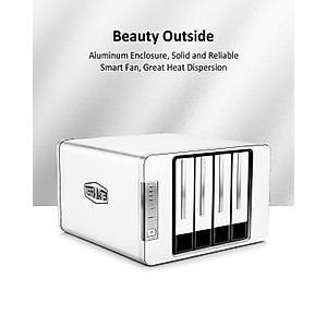 TERRAMASTER 2.5GbE NAS Server 4Bay F4-423 + 4GB DDR4 RAM