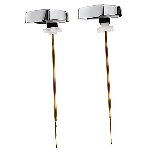 DOITOOL 2pcs Water Tank Wrench Toilet Tank Handle Toilet Handle Toilet Flush Lever Toilet Flush Levers Flush Levers Accessories Flush Lever Accessories Silver Switch Zinc Alloy Toilet