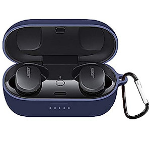 Compatible with Bose QuietComfort Earbuds Case, Youkei Silicone Case Cover Easy Carrying Protective Case Cover Compatible with Bose QuietComfort Noise Cancelling Earbuds (Black)