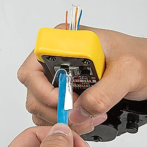 Klein Tools VDV826-705 Modular Data Plug for CAT6A Shielded Cable and Larger Diameter CAT6 Indoor or Outdoor Ethernet Cable, 50-Pack