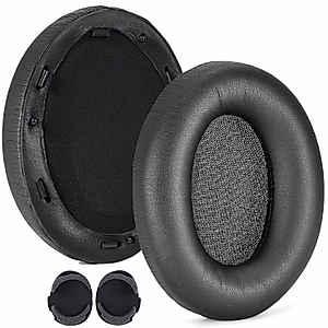 Replacement Ear Pads Cushions Compatible with Sony WH-1000XM3, Earpads for WH 1000XM3 Headphones, Soft High Protein Leather, Superior Noise Isolation Memory Foam(Black)