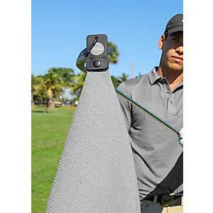 Playing It Forward Magnetic Golf Towel for Golf Bags with Clip for Men & Women, Waffle Weave Microfiber Golf Towel with Industrial Strength Magnet for Strong Hold to Golf Carts or Clubs