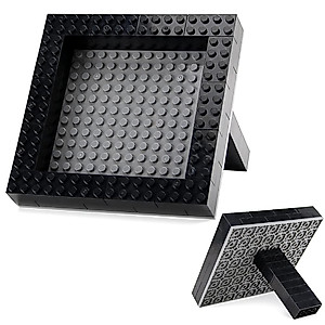 Feleph 320 Pieces 2x4 Black Bricks Classic Building Creative Play Blocks Set Parts Toy Accessories Compatible with 3001 Major Brick Brands (Black)