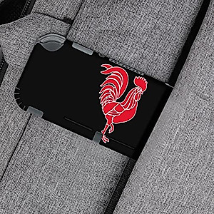 Red Rooster Cock Stickers Full Wrap Decal Skin Faceplate Protective Stickers Compatible for Nintendo Switch for Switch Lite