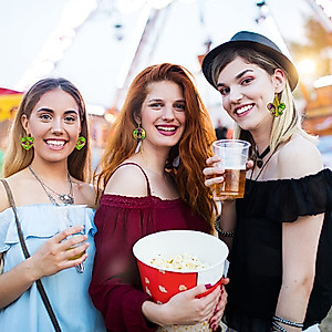 3 Pack Mardi Gras Earrings Fleur De Lis Dangle Earrings Dangle Drop Earrings for Women Mardi Gras Cosplay Accessories