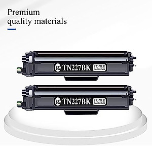 (2 Pack) TN-227 High Yield Toner Cartridge Replacement for TN227 MFC-L3770CDW MFC-L3710CW HL-3210CW DCP-L3510CDW Printer Toner.