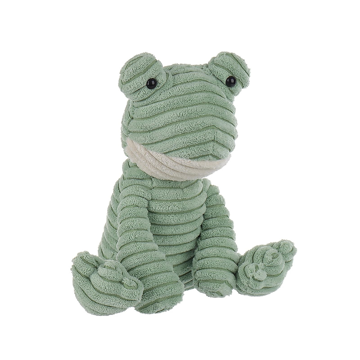 Apricot Lamb Toys Plush Corduroy Frog Stuffed Animal Soft Cuddly Perfect for Child (Corduroy Frog,8.5 Inches)