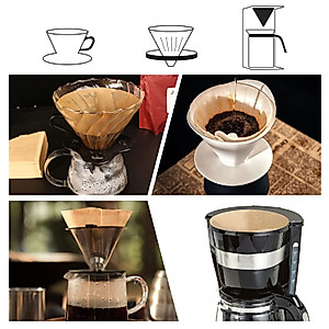 Coffee Filter, Cone Coffee Filters #2, Disposable Drip Coffee Filter 1-4 Cup for Pour Over and Drip Coffee Maker, Natural Unbleached, 100 Count