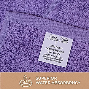 Ashley Mills Bath Towels Set of 6-400 GSM Super Soft Cotton Towels, Quick Dry, Highly Absorbent Spa Hotel Towels for Bathroom | Bath Towels 28"x55" - Multi Colors