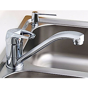 SJQKA-Faucet Copper chrome plated single stand, kitchen vertical faucet, dish basin, hot and cold faucet