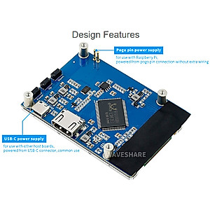 waveshare 3.2inch IPS LCD Display (H) for Raspberry Pi 4B/3B+/3B/2B/Zero/Zero W/Zero WH and Jetson Nano and Windows 11/10/8.1/8/7, 480×800 Pixel, Adjustable Brightness, No Touch