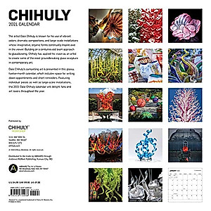 Chihuly 2021 Wall Calendar