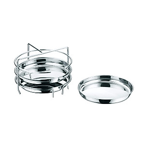 Vinod Idli Dhokla Cookers - Premium Stainless Steel (Dhokla Stand, 3 Tier)